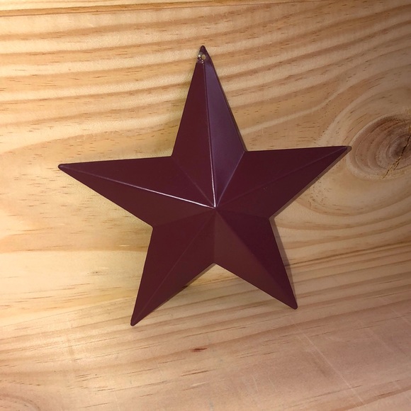 unbranded | Wall Decor | Farm House Brick Red Metal Star | Poshmark